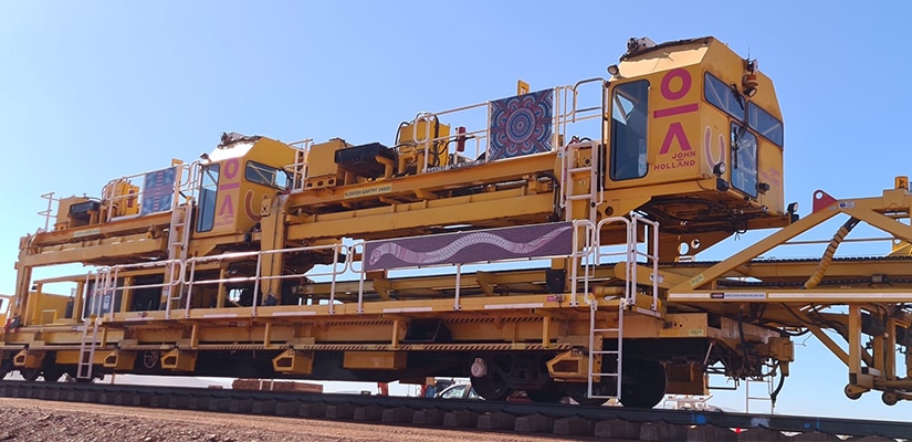John Holland decorates rail equipment with indigenous artwork ...